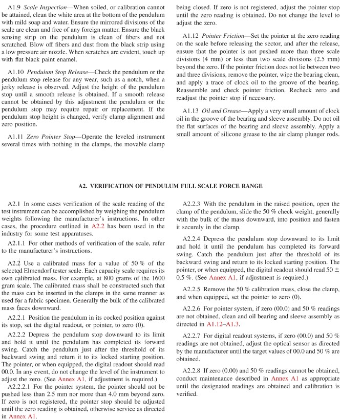 ASTM D1424 Standard Test Method for Tearing Strength of Fabric by ...