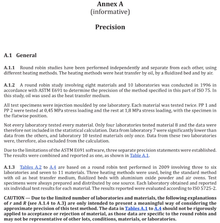 Introduction Standard ISO75 - Anytester (Hefei) Co. Ltd